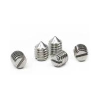 China One Word 304 Slotted Tip Machine Meter Headless Screw Jacking Screw for sale