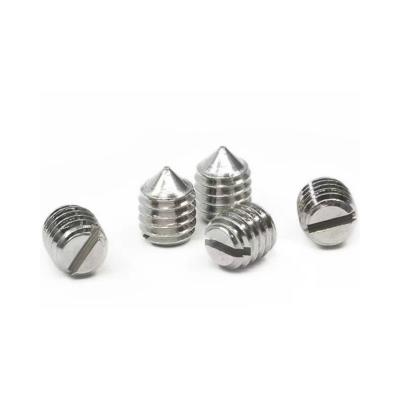 China One Word 304 Slotted Tip Machine Meter Headless Screw Jacking Screw for sale