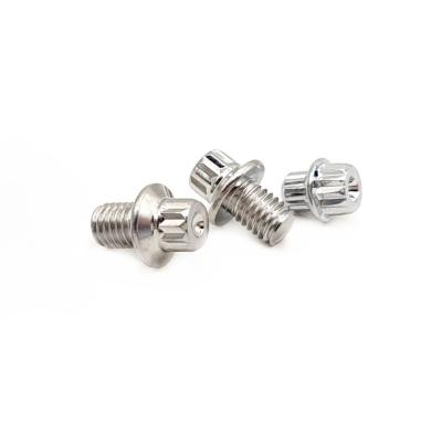 China Auto Parts Non Standard Flange Anti Theft Screws Right Hand Thread Direction for sale