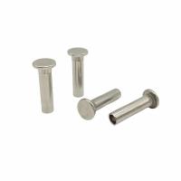 China Non-Standard Custom Flat Head Semi-Hollow Rivet Stainless Steel Flower-Toothed Rivet With Various Specifications. for sale