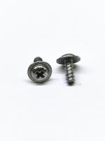 China Zinc Nickel Alloy Phillips Screws Built In Cushion Screw Round Head With Self Tapping Screw for sale