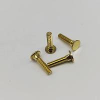 China Copper Square Neck Head Screws #8-32 Fine Teeth Screws For Electronic Equipment for sale