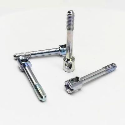 China Electro Galvanized Phillips Recessed Perforated Screws Meter Screws Lead Sealing Screws M4*27 for sale