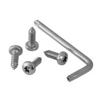 China Anti Theft License Plate Screws Rustproof Stainless Steel Car Tag Plate Mounting Hardware M6 1/4