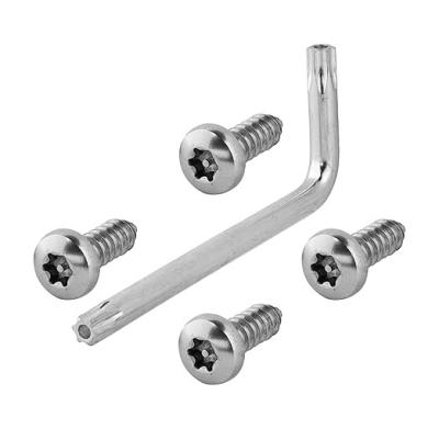 China Micro Markings Laser Etched Stainless Steel Tamper Proof Screws JIS Standard Sandblast Anodize for sale