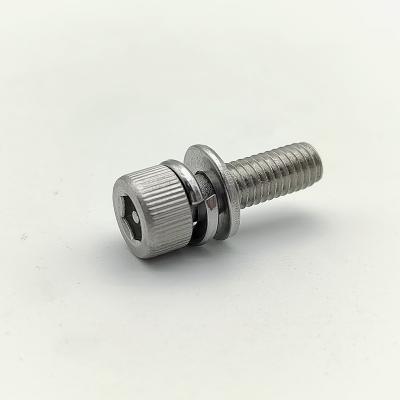 China Non-standard A4-80 Triple Security Cap Screws For Public Infrastructure Black Oxide Finish Hex Socket Guanbiao Hardware for sale