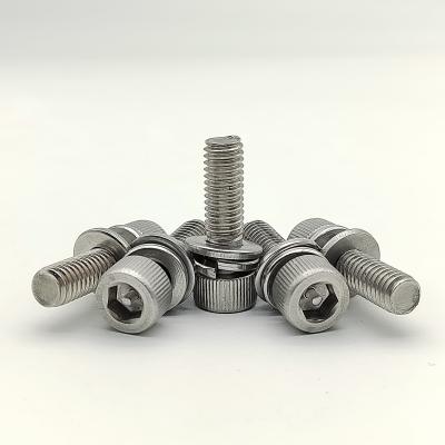China Customizable Thickness Stainless Steel Lock Screws External Hexagon Heavy Duty Components Ideal for Industrial and Mechanical for sale