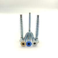 China Stainless Steel M5 Self-Tapping Screws Zinc Plated Flat Head Pack of 100 for sale