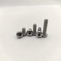 China 304 Stainless Steel Phillips Pan Head Machine Screws A2-70 DIN 7985 for sale