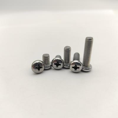 China 304 Stainless Steel Phillips Pan Head Machine Screws A2-70 DIN 7985 for sale