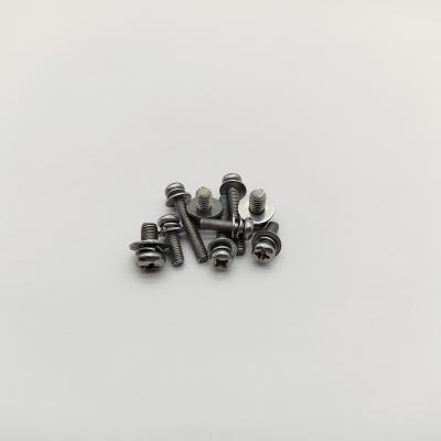China A4-70 Stainless Steel Pan Head Screws with Lock Washers 316 for sale