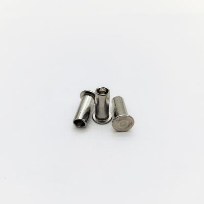 China 304 Stainless Steel Flat Head Semi-Tubular Rivets M3-M6 for sale
