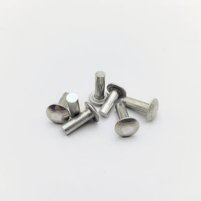 China Light Industrial Solid Rivets - 6061 Aluminum - Truss Head - For Storage Shelving & Furniture - 3/16 & 1/4 Inch for sale