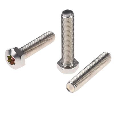 China Car Accessories Stainless Steel Security Screws External Hexagon Anti Tamper Fasteners for Secure Automotive Assembly for sale