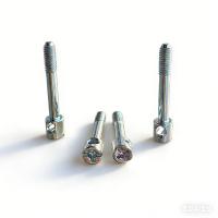 China Silver Lead Sealing Screws Zinc Plated Finish Corrosion Resistant Fasteners Ideal for Industrial Sealing and Electrical Panel Security for sale