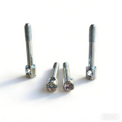 China Silver Lead Sealing Screws Zinc Plated Finish Corrosion Resistant Fasteners Ideal for Industrial Sealing and Electrical Panel Security for sale