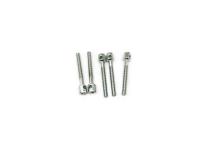 China Zinc Plated Carbon Steel Hex Screw Fastener BS Standard Ｍ3x25 5.85g for sale