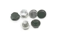 China Black Aluminum Alloy Electrophoresis Wheel Hub Screws M6x1.0 6.8mm Head Height for sale