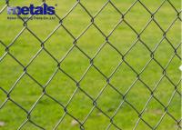 China 7 Feet Galvanized Chain Link Mesh Fence Dimond Shape Opening Fence ODM for sale