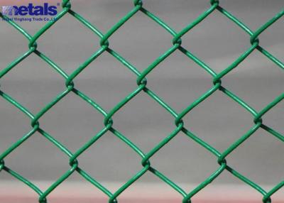 China Galvanized PVC Coated Chain Link Mesh Fence 50x50mm Diamond Pattern for sale