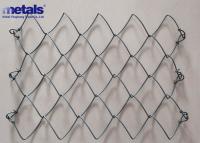 China Galvanized Chain Link Mesh Fence 50x50mm 1.8m Height for Stadium for sale