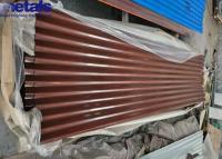 China PPGI Corrugated Roofing Sheet 0.21mm Thickness 900/800x2440mm for sale