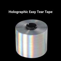 China 2.5mm Holographic Tear Tape For Cosmetic Gift Color Box Packaging for sale