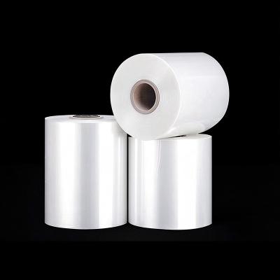 China Transparent Center Fold POF Shrink Film 12-19 Micron for Shampoo Body Wash Packaging for sale