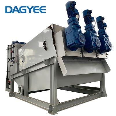 China Energy Saving Spiral Dewatering Machine 95% Water Recovery Polypropylene Dynamic Rings 1.5 kW Power for sale