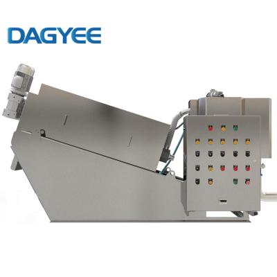 China Spiral Sludge Dewatering Machine 304 Stainless Steel 1-5 m³/h Capacity Low Concentration Sludge for sale