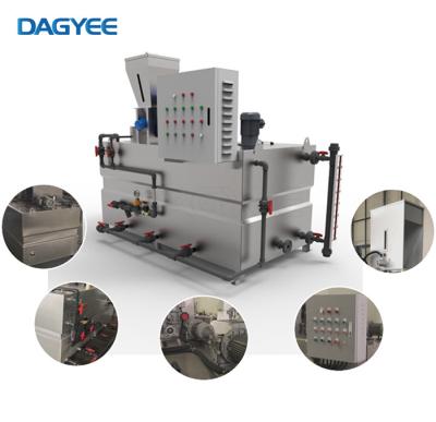 China Automatic PAM Polymer Preparation System for Sludge Dewatering Water Treatment 3 Tanks for sale
