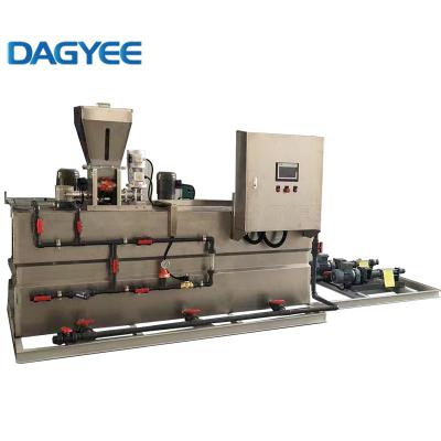China Industrial PAM Preparation System 3 Chamber Polymer Dosing Unit 500L SS304 for sale