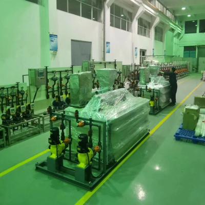China Automatic Polymer Dosing System Three Chamber PAM Preparation Unit 4000 L/h for sale