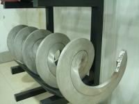 China 16mm Thick Shaftless Spiral Conveyor Screw Flight Auger for Winery Industry OD up to 900mm for sale