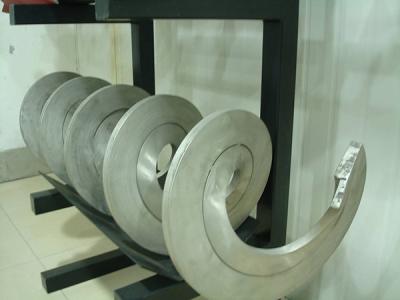 China 16mm Thick Shaftless Spiral Conveyor Screw Flight Auger for Winery Industry OD up to 900mm for sale