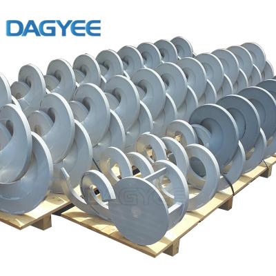 China Long Pitch Shaftless Industrial Spiral Screw Conveyor for sale