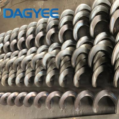 China ISO Certified Shaftless Screw Conveyor Flight Helical Blade OD up to 900mm Thickness 16-40mm for sale