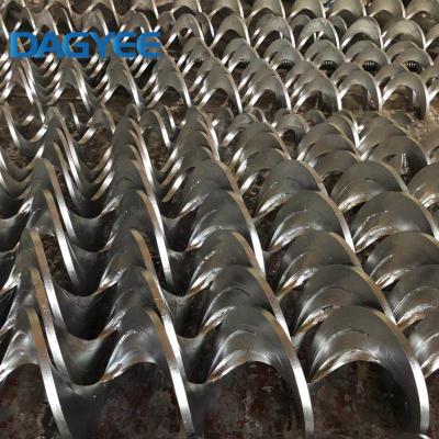 China 304 Stainless Steel Shaftless Screw Flight Continuous Spiral Auger Conveyor Parts OD 900mm for sale
