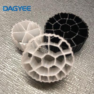 China K3 MBBR Bio Filter Media 25x10mm HDPE Moving Bed for Wastewater Treatment 150kg/m3 for sale