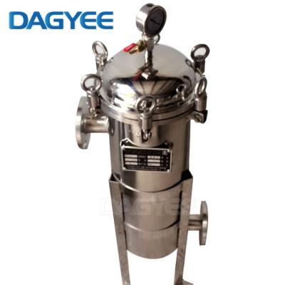 China Stainless Steel 304 316 Sanitary Liquid Micron Filter Cartridge Housing 40 Inch 1.0Mpa for sale