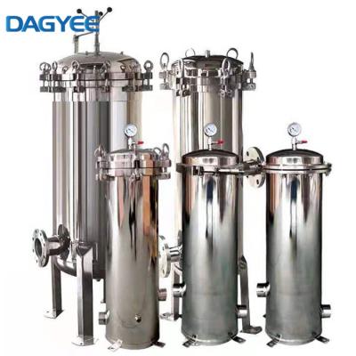 China DPF 304 high precision security Multi Bag Cartridge Stainless Steel Filter Housing for sale