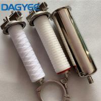 China Stainless Steel 316 Single Cartridge Filter Housing 10 to 40 Inch for Wine Oil Water Treatment for sale