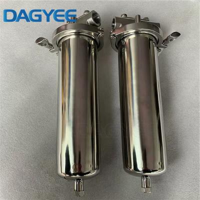 China 304 316 Stainless Steel 5 Cartridge Filter Housing 10 20 30 40 Inch Flanged for sale