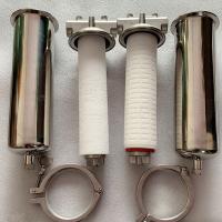 China SS304 316 20 Inch 8 Cartridge 200 Micron Filter Housing with Flange for Water Treatment for sale