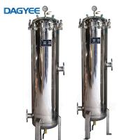 China Stainless Steel 304 316 Single Cartridge Filter Housing 30 Inch 20 Inch CE for sale