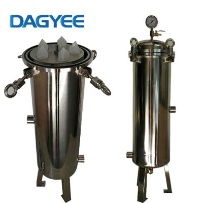 China 316 Stainless Steel 10 Inch 8 Bag Liquid Cartridge Filter Housing Multi Bag Industrial Water Filtration for sale