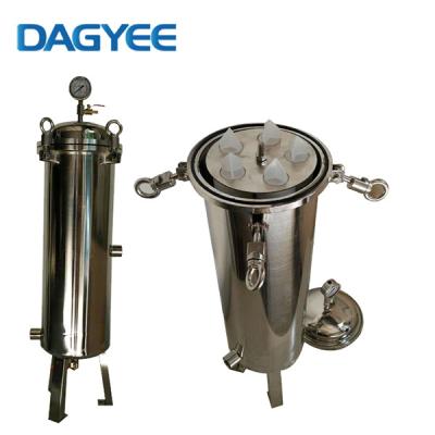 China Multi 10 304 316 Liquid Multi Bag 40m3/Hr Sanitary Filter Housing for sale