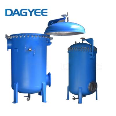 China Water Treatment Unit 250m3/h Multi Bag Filter Housing for sale