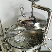 China Sanitary 304 316L SS Trolley Stainless Steel Bag Filter Housing 1 Bag 18 m3/h for sale