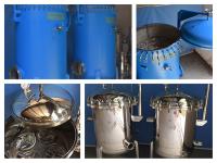China 304 Stainless Steel Multi Bag Cartridge Filter Housing 40 inch 65 m3/hr for sale